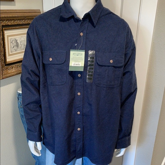 Field & Stream | Shirts | Bnwt Field Stream Navy Blue Buttonup Shirt ...